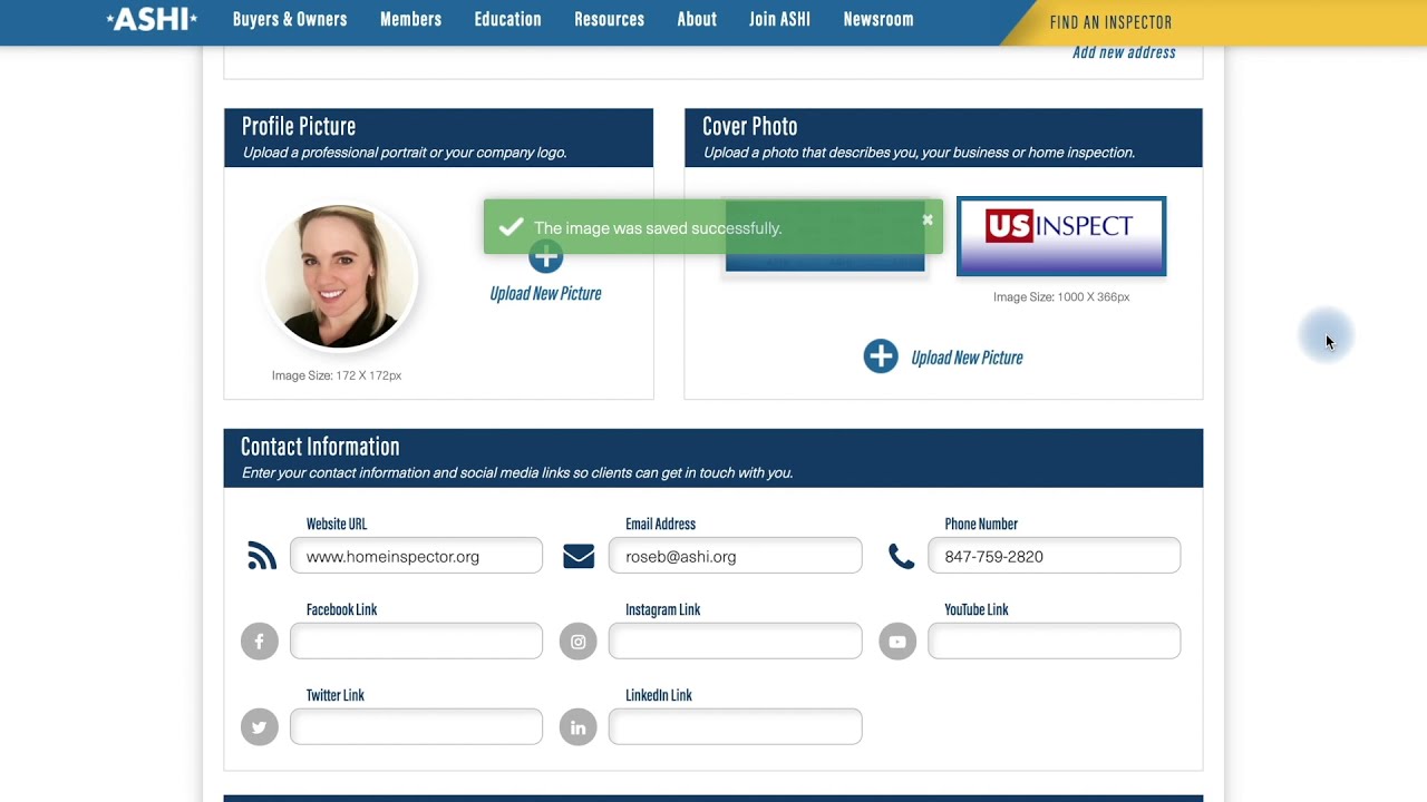 ASHI Member Profile Tutorial - YouTube
