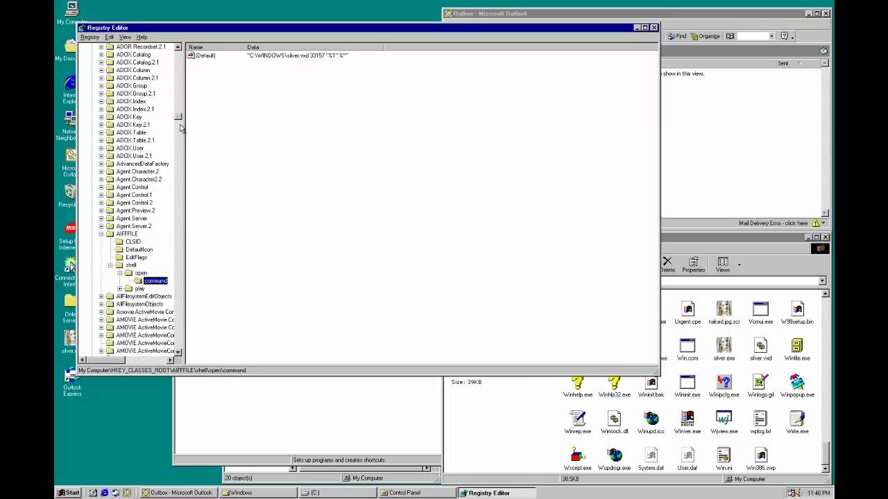 Silver Windows Worm - YouTube