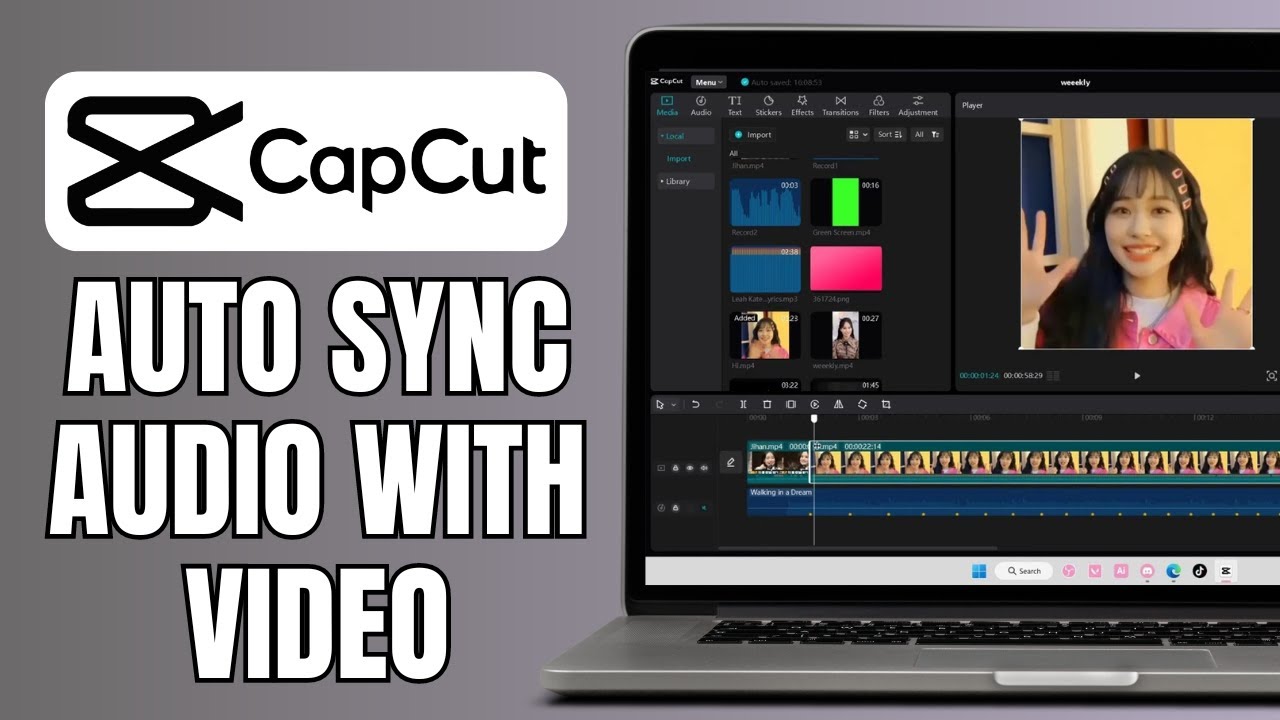 How To Auto Sync Audio With Video In Capcut PC | Sync Audio With Video Autimatically Capcut PC ...