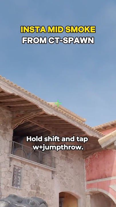 CS2 Inferno - Insta Mid Smoke from CT Spawn #CS2 #counterstrike - YouTube