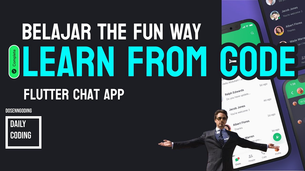 Belajar Dari Codingan Orang : Review Flutter Layout Chat App - YouTube