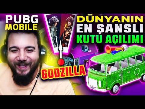 OHA!! DÜNYANIN EN ŞANSLI KUTU AÇILIMI! PUBG Mobile Godzilla