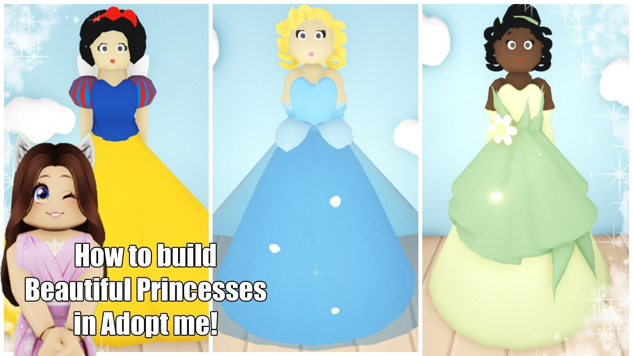 how to build BEAUTIFUL Princesses in Adopt me! Tutorial Roblox - YouTube