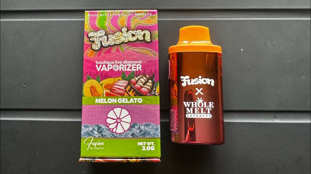 FUSION X WHOLEMELT 2G DISPOSABLE MELON GELATO🍈🍧REVIEW - YouTube
