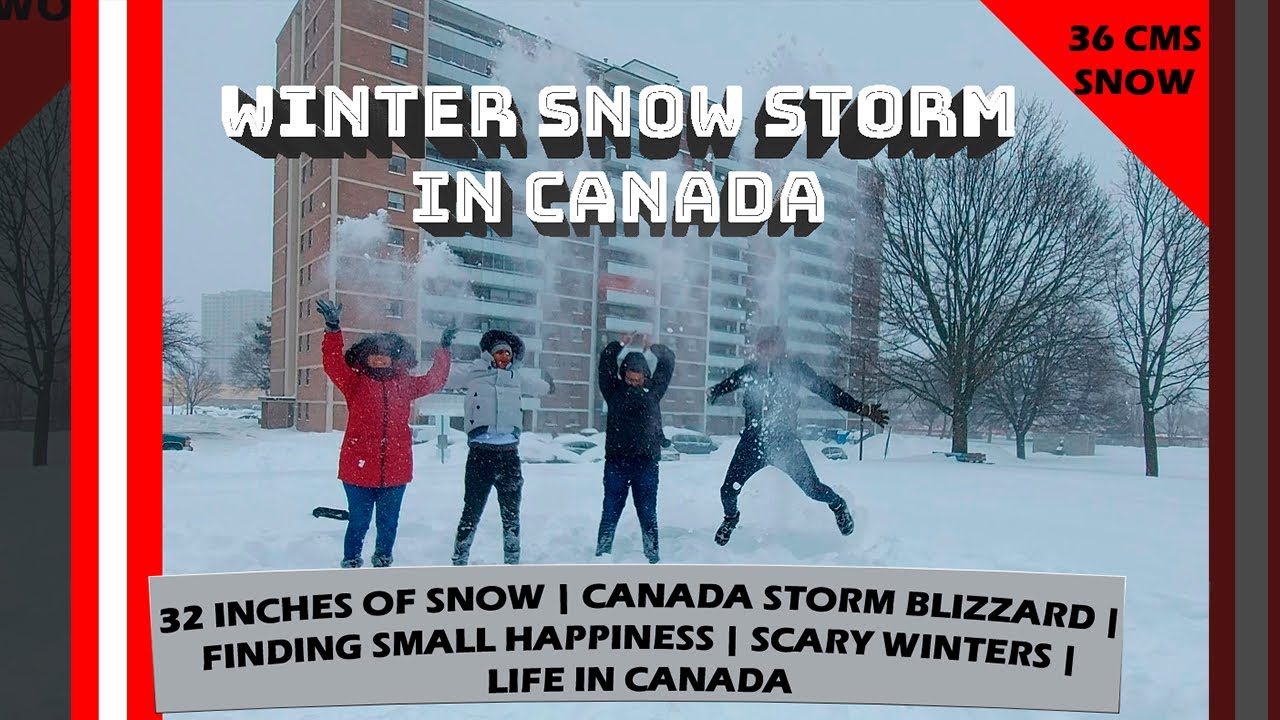 HEAVY SNOW FALL IN CANADA | SCARY WINTERS | JANUARY INTAKE | SNOW ...