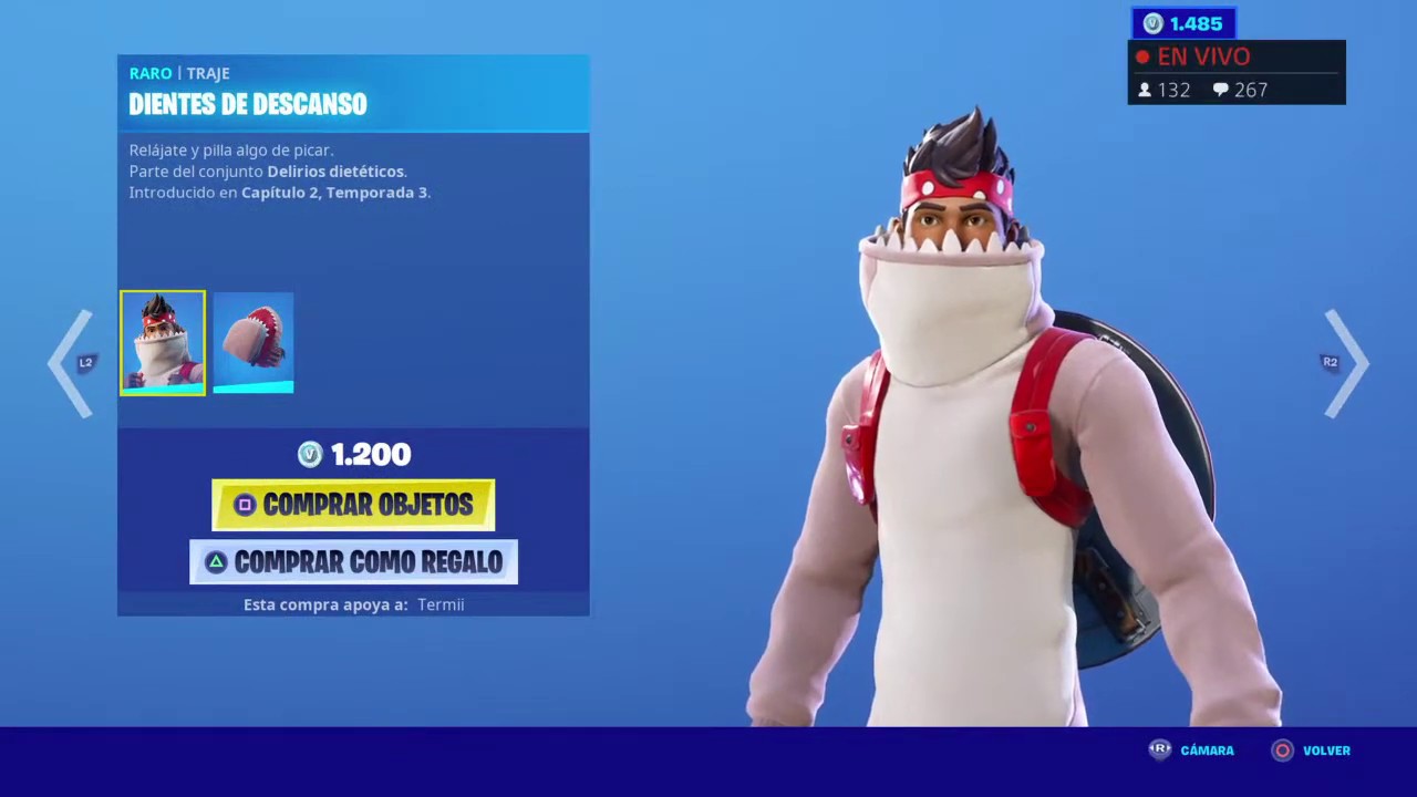 NUEVA TIENDA DE FORTNITE HOY 5 De Julio *NUEVAS SKINS DE TIBURONES XD ...