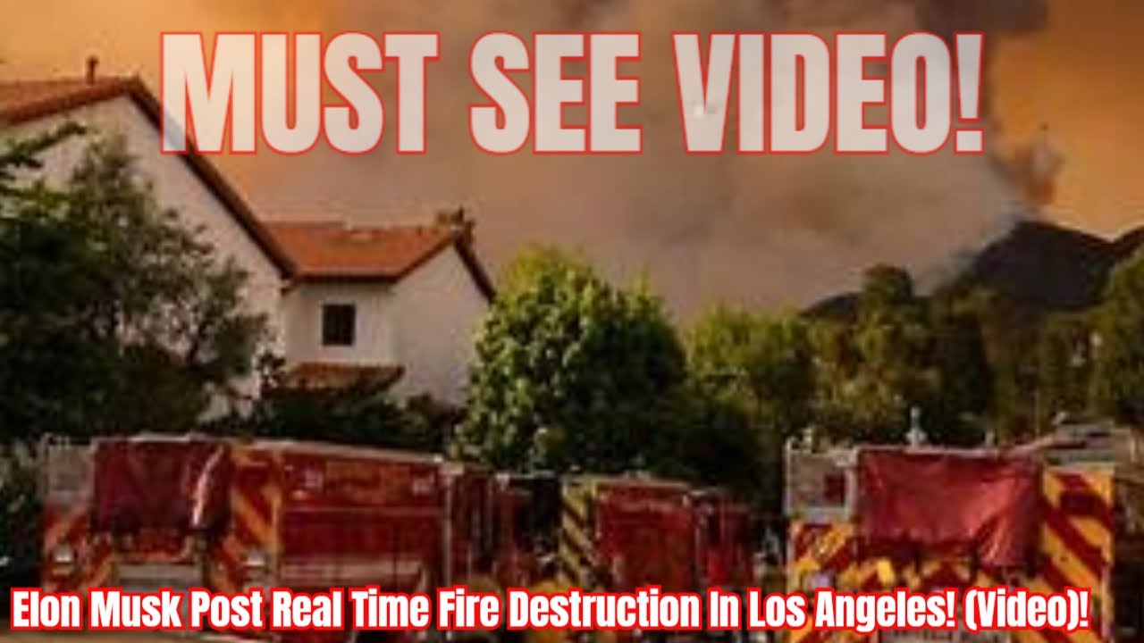 Elon Musk Post Real Time Fire Destruction In Los Angeles! (Video ...