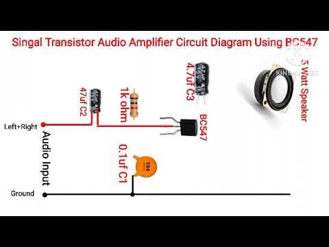 How To Make A Singal BC547 Transistor Audio Amplifiers Circuit Diagram ...