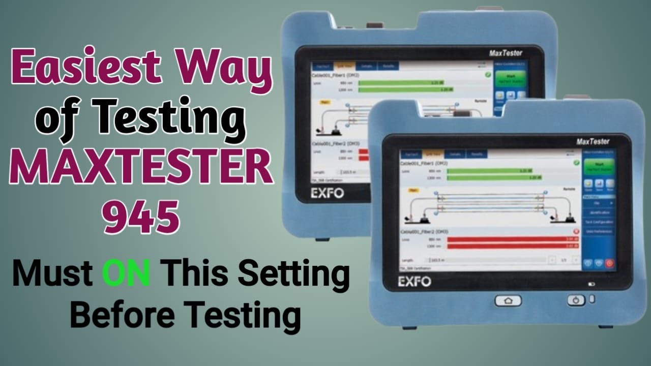 Easiest Way of Fiber Optical Link Testing With MAXTESTER 945 - YouTube