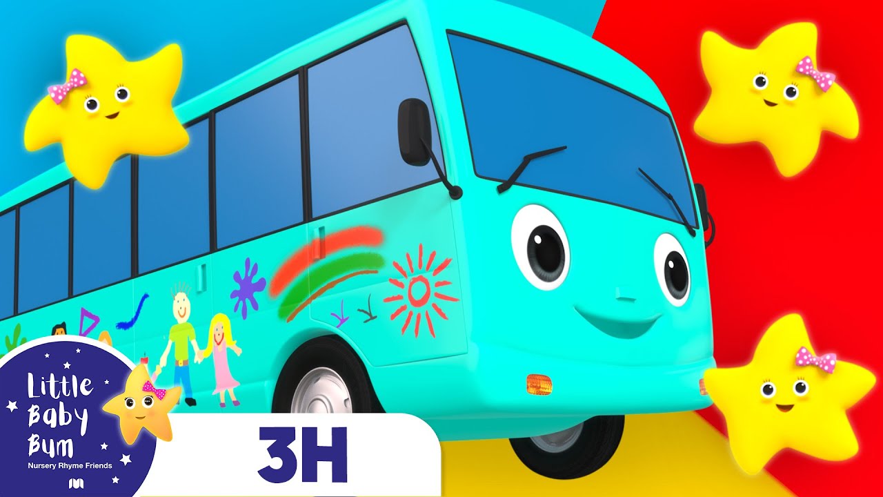 [3H LOOP] Wheels On The Bus | 3D Vehicle |🚌Wheels on the BUS Songs! 🚌 ...