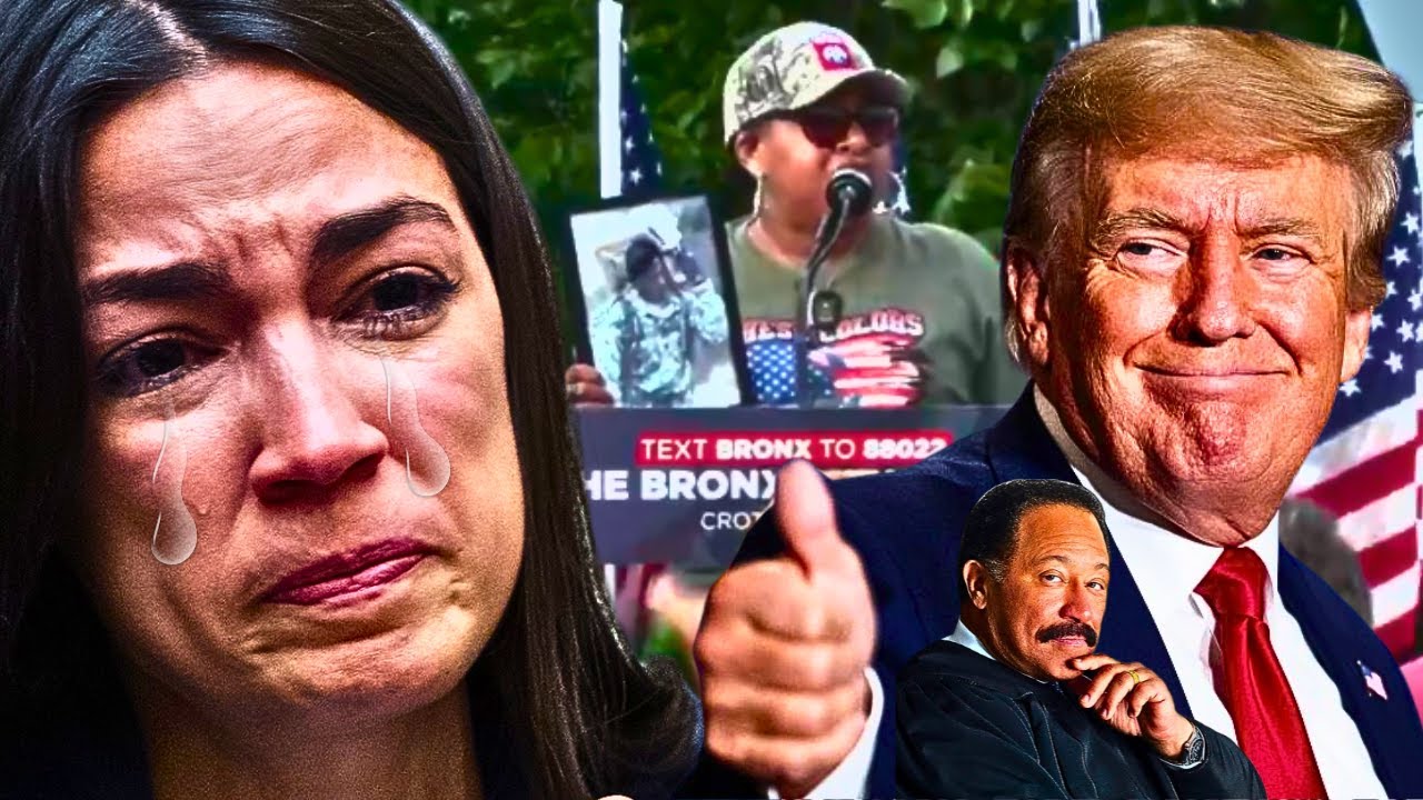 AOC Cries Over Trump Supporters Rally To Her Vote Her OUT! - YouTube