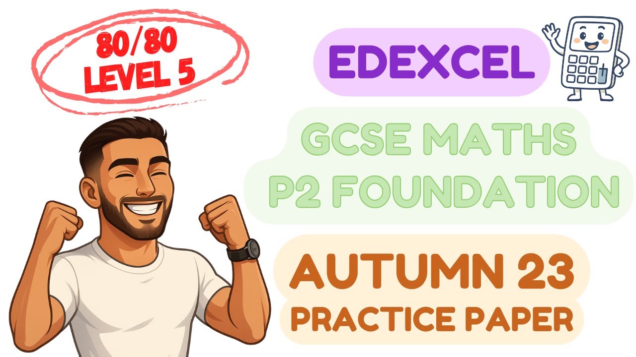 Edexcel GCSE Maths Foundation | Paper 2 November Autumn 23 | Past Paper ...
