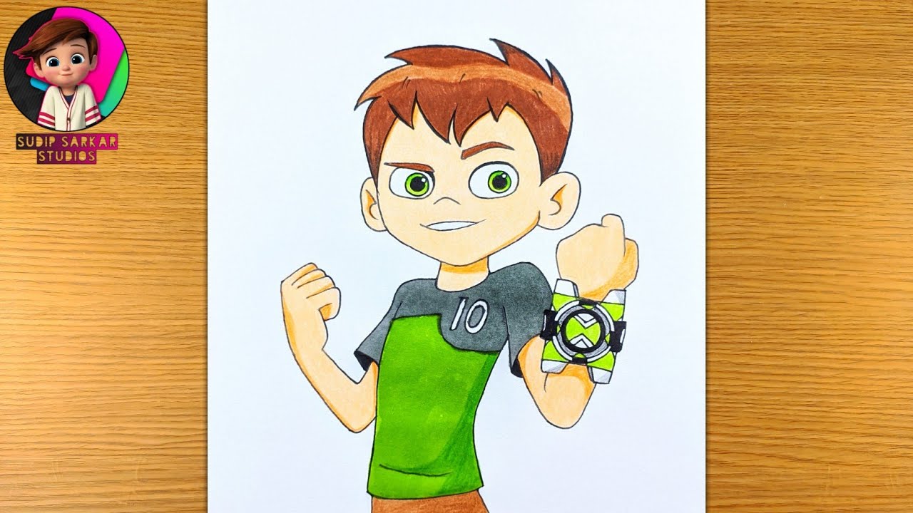 How to Draw Ben Tennyson From Ben 10: Power Trip - YouTube