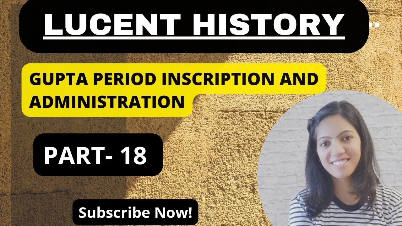 Lucent history # gupta inscription # gupta administration - YouTube