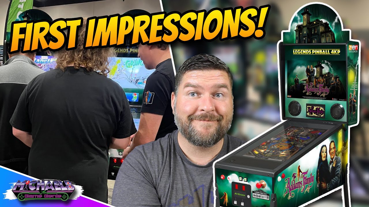 AtGames Legends Pinball 4KP Addams Family First Impressions! - YouTube