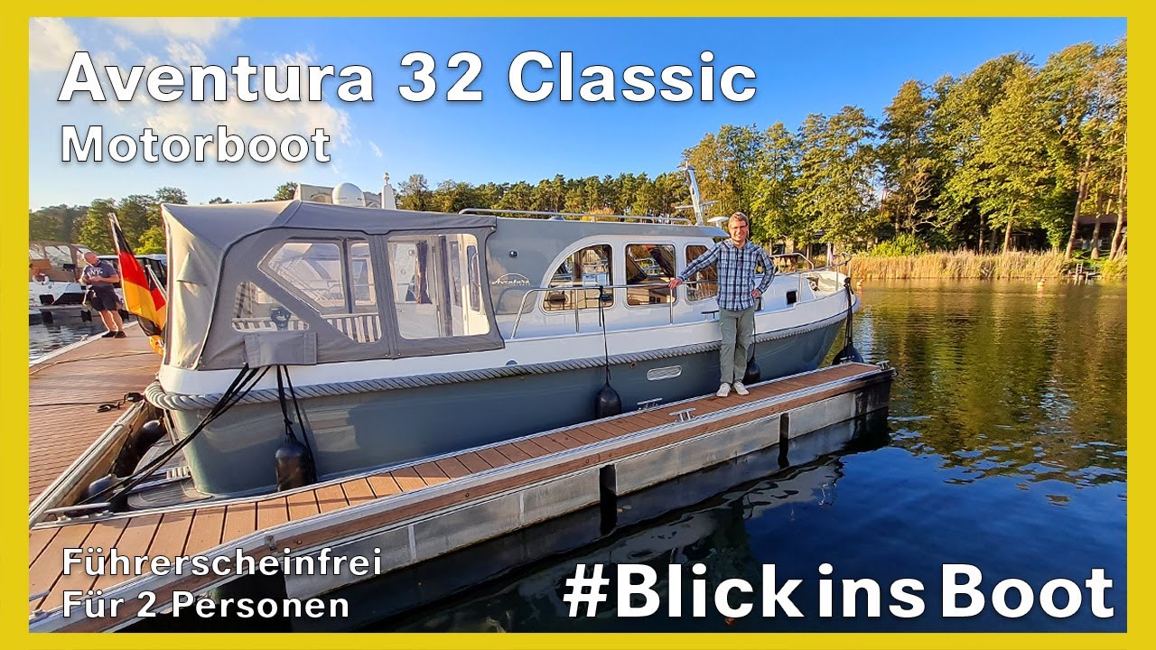 Aventura 32 Classico | Motoryacht für 2 | Bootsbesichtigung - YouTube
