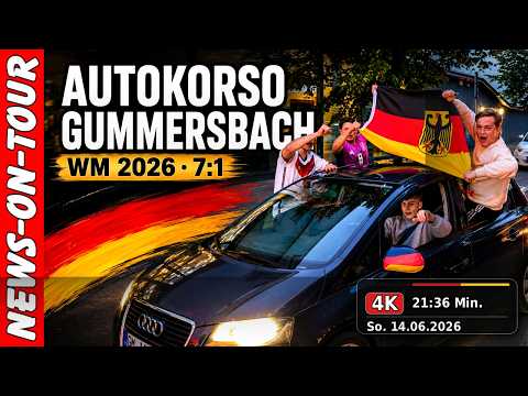 WM 2026: Autokorso Gummersbach nach 7:1 WM-Auftakt | Steinmüllergelände live & uncut