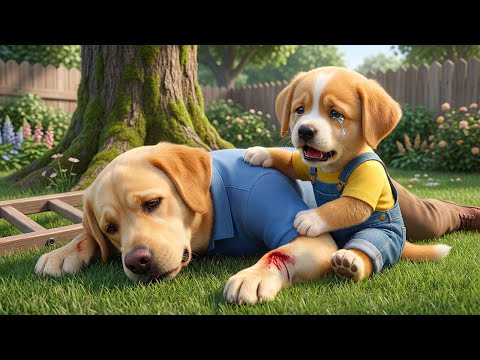 😢💔Baby Puppy Rushes His Injured Dad to the Hospital —What He Did Next Will Melt Your Heart ❤️