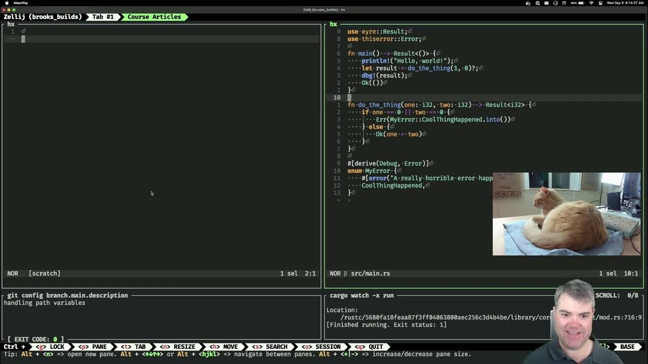 Stream archive: Writing Path Variable lesson for Axum + Rust (2023-09-06) - YouTube