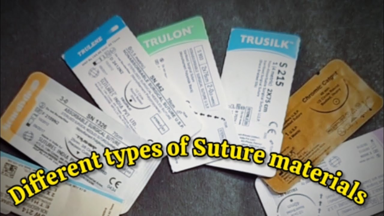 Different types of suture material. - YouTube
