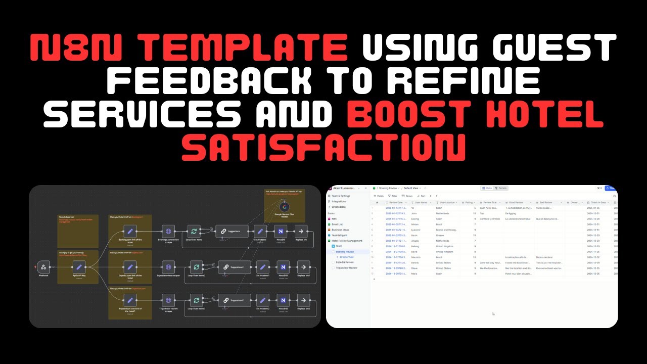 Is Your Hotel Ignoring GUEST Feedback At All Costs (n8n template) - YouTube