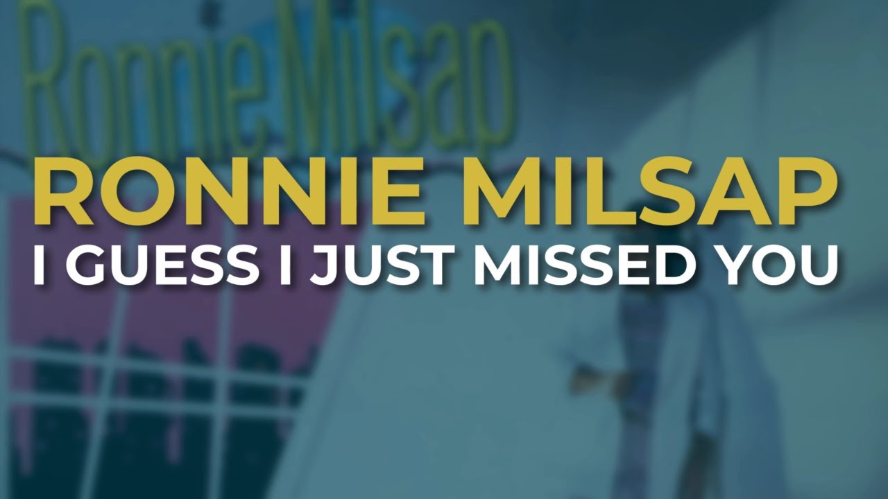 Ronnie Milsap - I Guess I Just Missed You (Official Audio) - YouTube