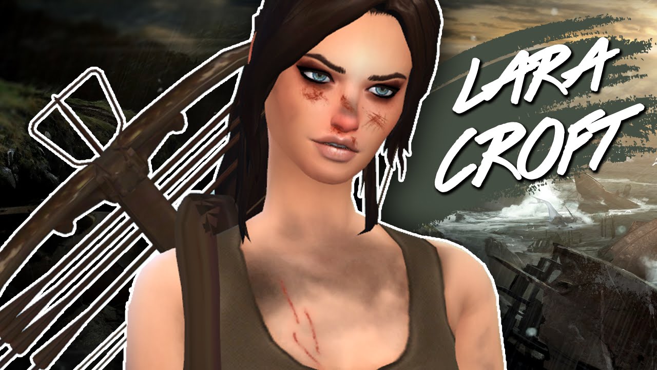 The Sims 4 | Create A Sim Collab | Lara Croft - YouTube