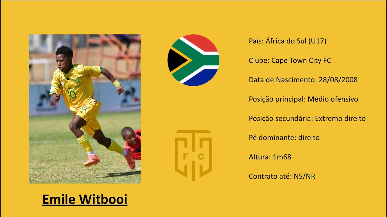 Emile Witbooi | 2008 (Cape Town City | South Africa) footage vs Lesotho ...