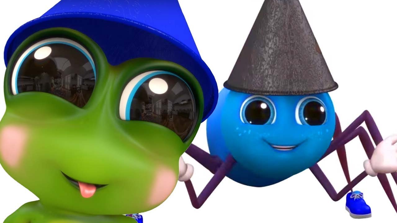 Happy Birthday Itsy Bitsy Spider | Learn Colors | Blue Brown Black ...