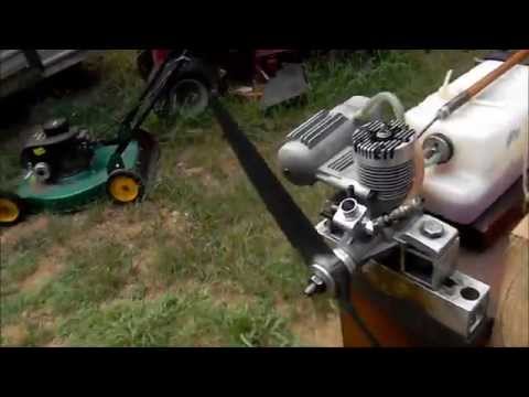 TowerHobbies 40 ABC RC engine Running! - YouTube