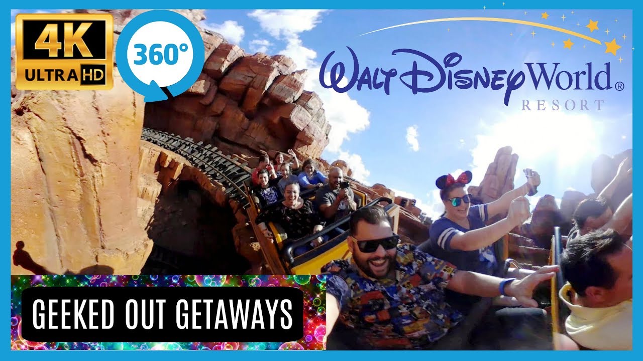 4K 360° Big Thunder Mountain Railroad POV Walt Disney World - YouTube