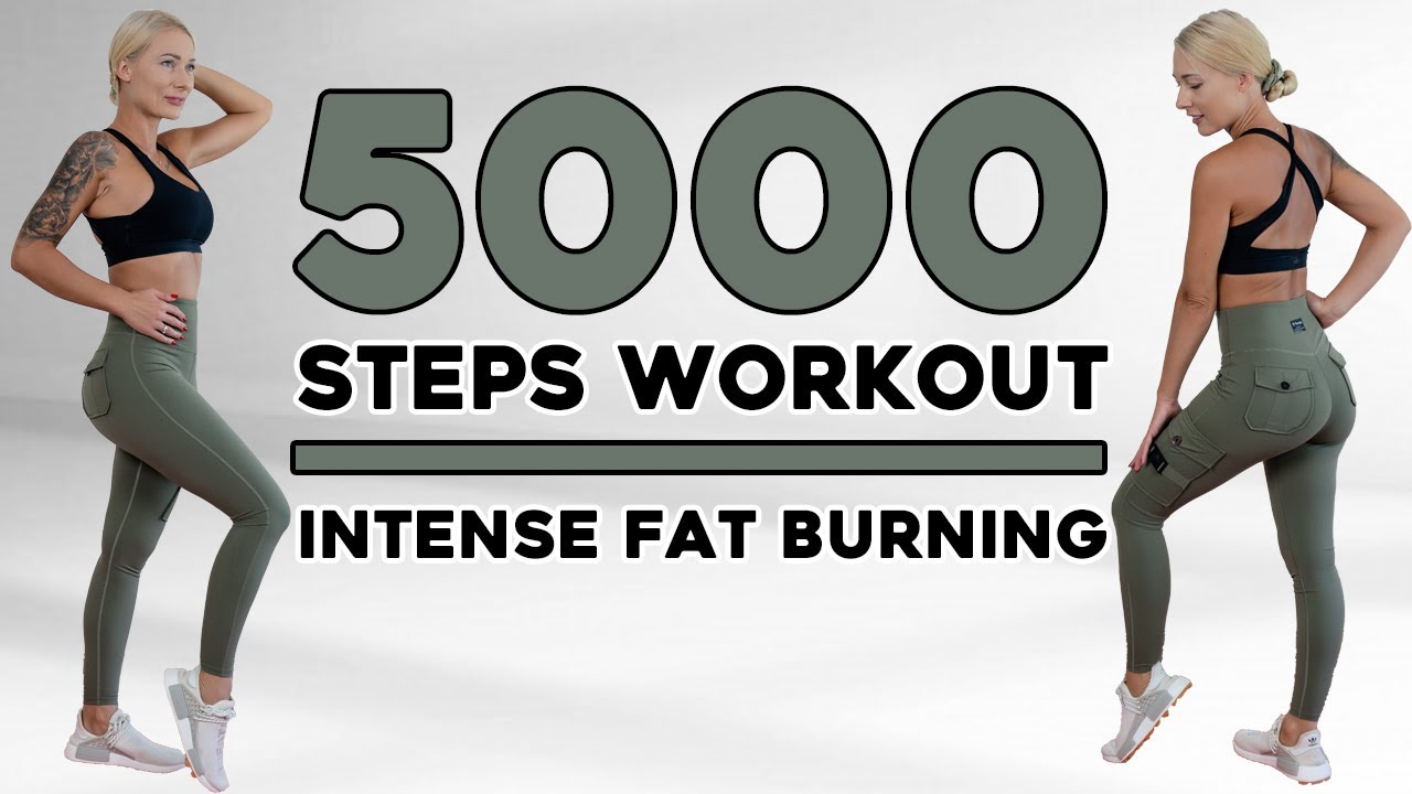 5000 Steps KNEE FRIENDLY Calorie Killer Walking Workout 🔥 5k Step ...