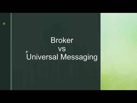 Difference between Broker and Universal Messaging | webMethods - YouTube