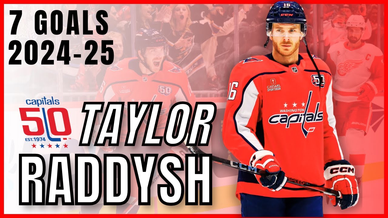 Taylor Raddysh ALL (7) Goals as a Washington Capital 2024-25 | Capitals ...