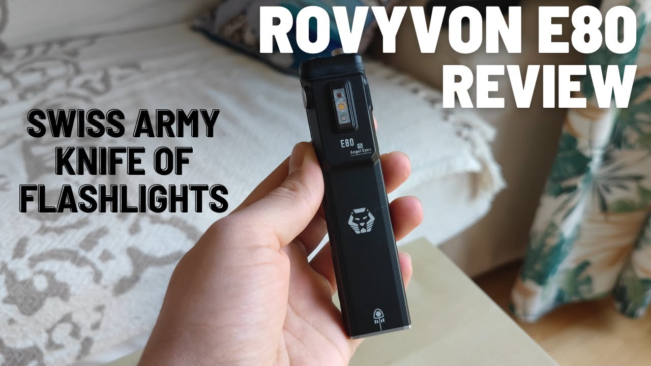 Rovyvon E80 Review - Flat EDC Flashlight that does it all! - YouTube