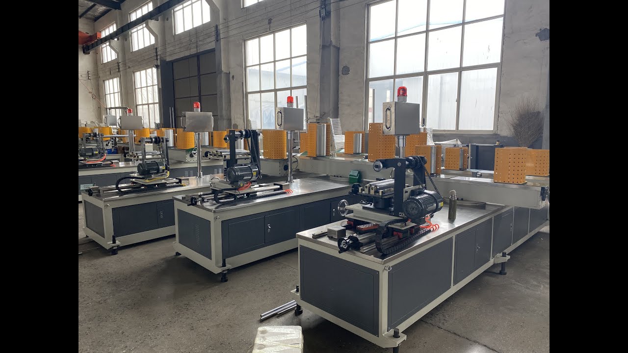 CNC 4 Heads CNC Paper Tube Making Machine - YouTube