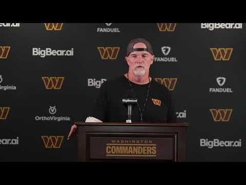 HC Dan Quinn Speaks To The Media Before Practice | Washington Commanders