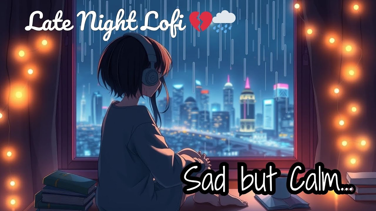 💔 Late Night Thoughts Sad Chill Lofi Song to Study, Cry, and Heal 🌧️💤 ...