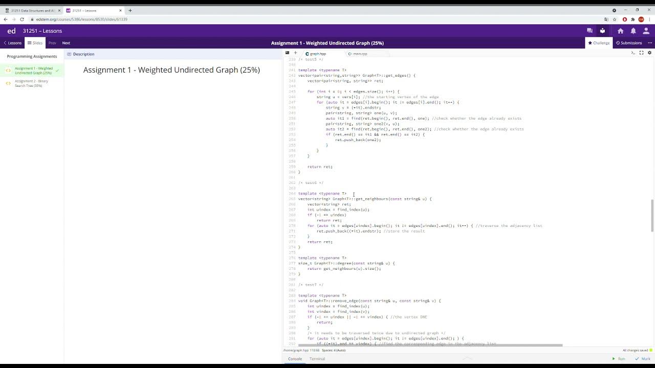 Assignment 1 - 31251 Data Structures and Algorithms - Autumn 2021 - YouTube
