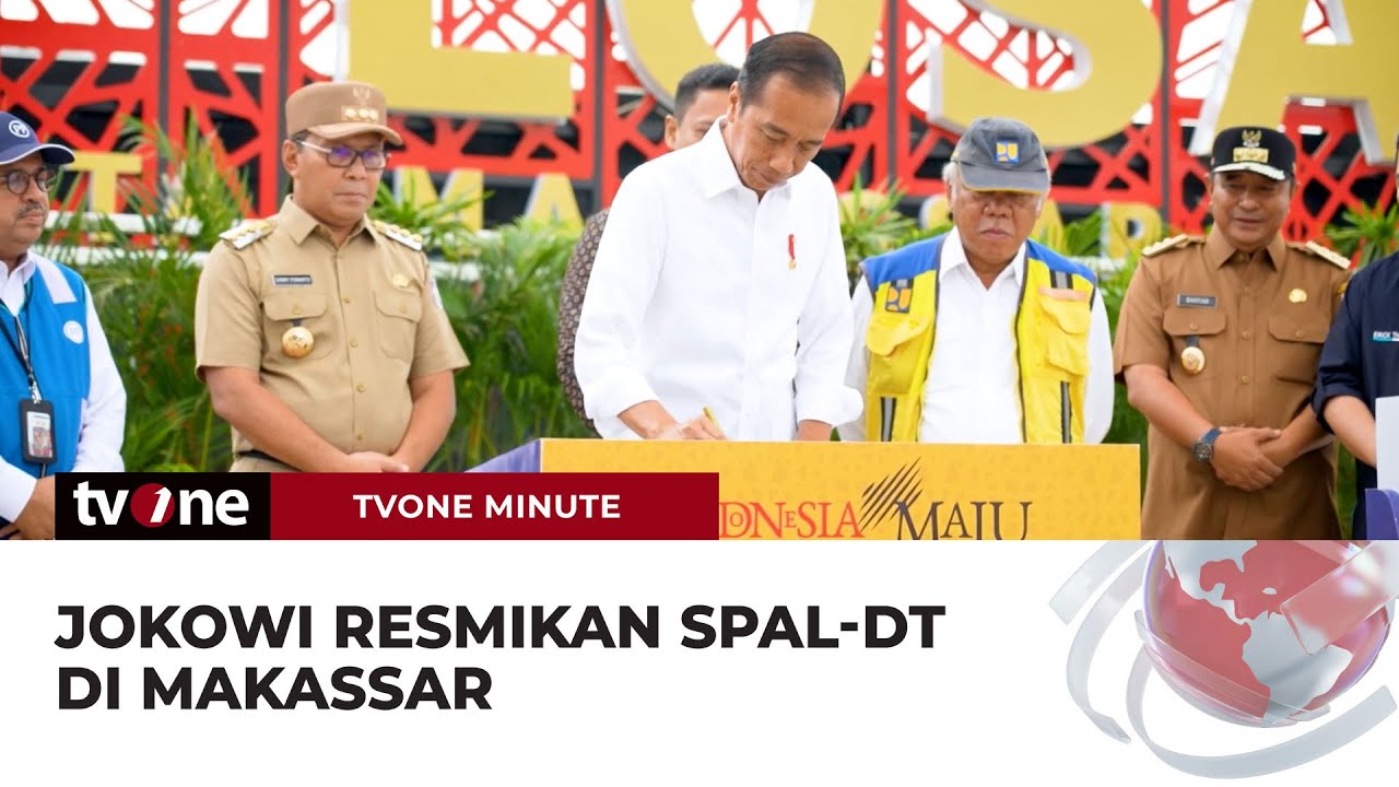 Resmikan SPAL-DT, Jokowi: Agar Warga Makassar Makin Sehat | tvOne ...