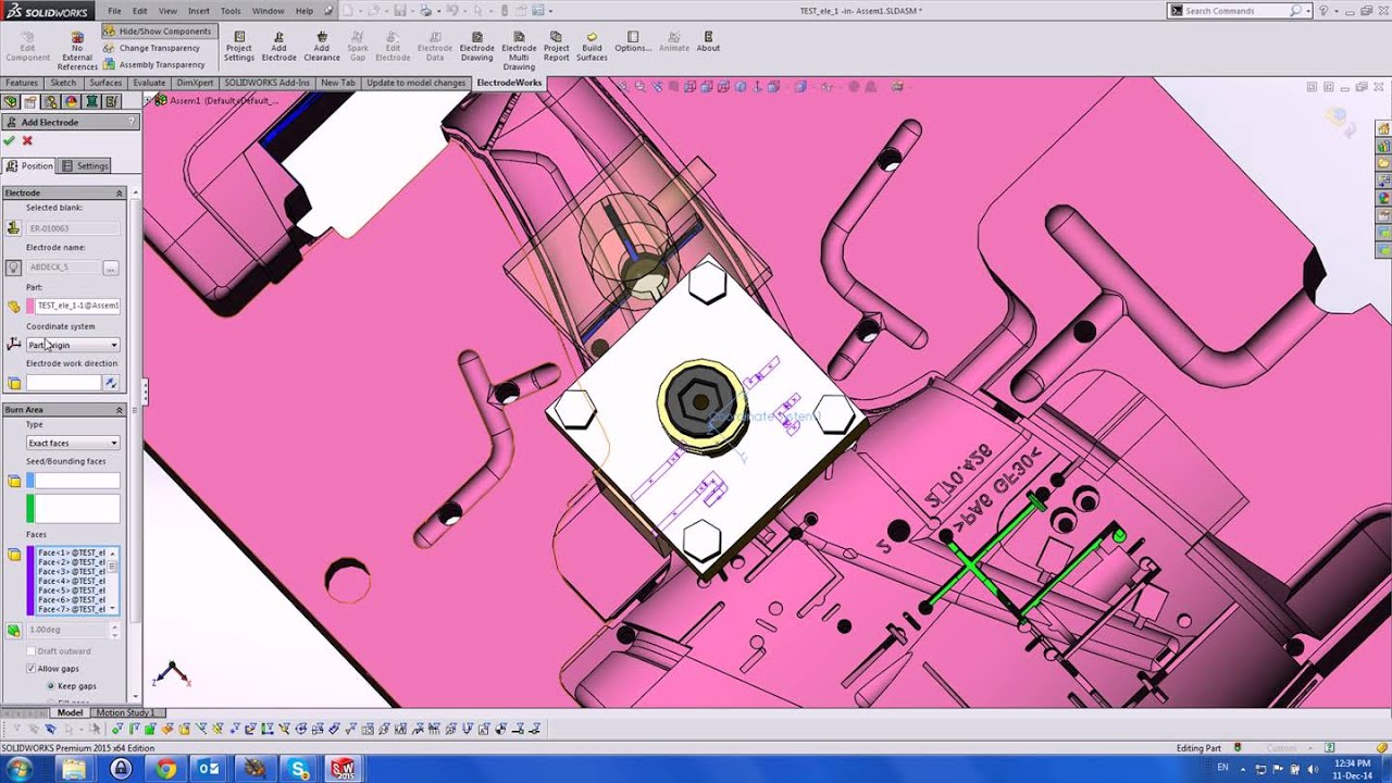 ElectrodeWorks 2014 for SolidWorks 2016 and previous versions - YouTube