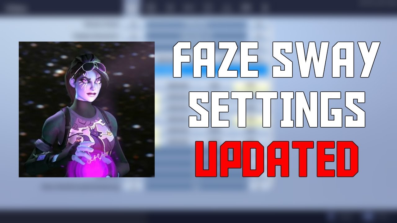 FaZe Sway *UPDATED* Settings Season 9 - YouTube