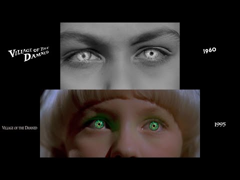 Village of the Damned (1960/1995) side-by-side comparison