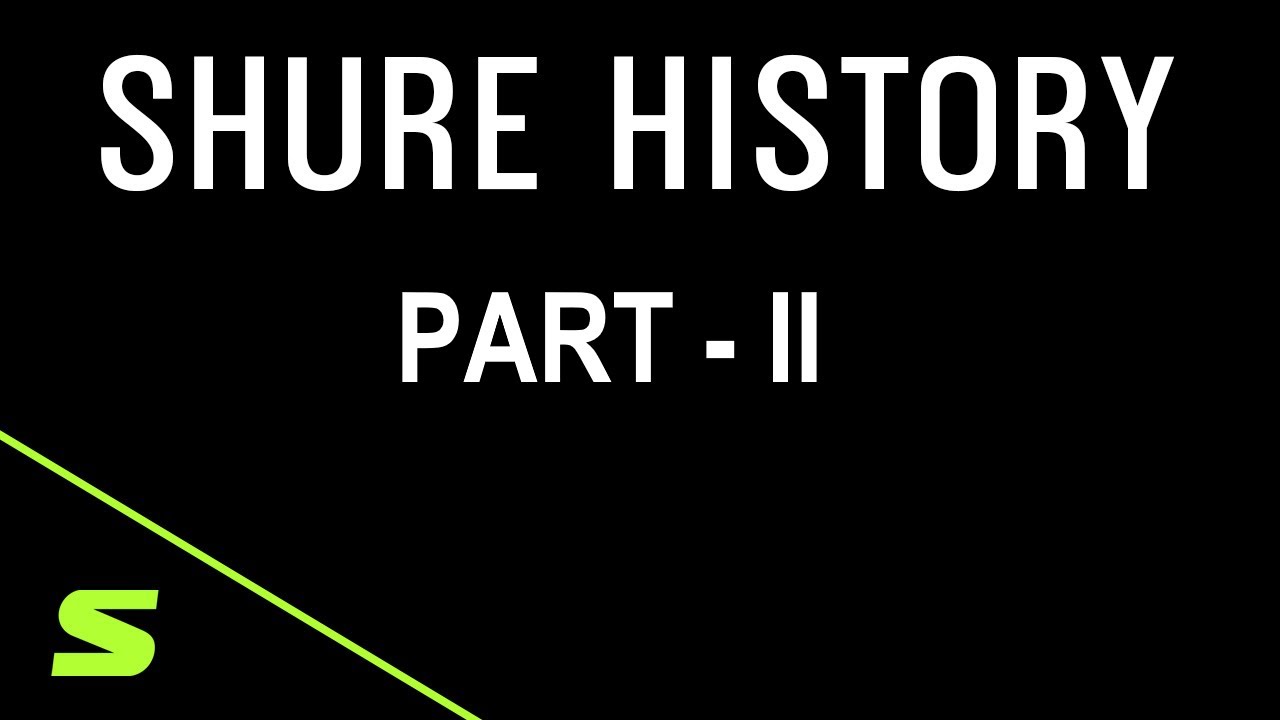 Shure SM5 and SM7, History Session Part 2. - YouTube
