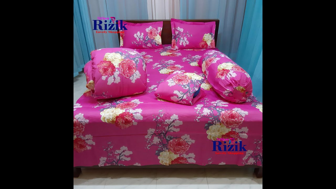Pink Comforter Set | Pink Colour Comforter Full Set | @Rizikbd - YouTube