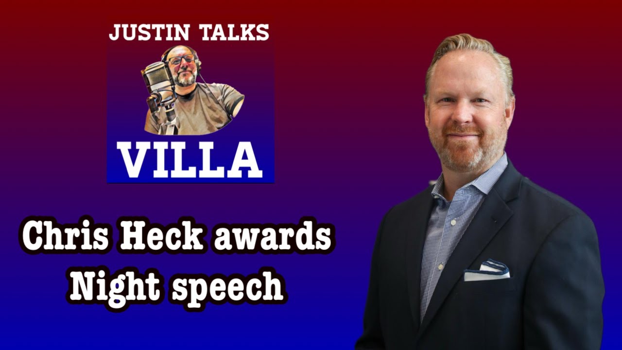 CHRIS HECK AWARDS NIGHT FINAL SPEECH - YouTube