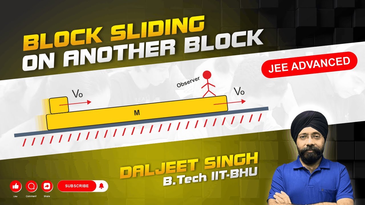 Block Sliding on Another Block | Daljeet Singh (B.Tech IIT-BHU ...
