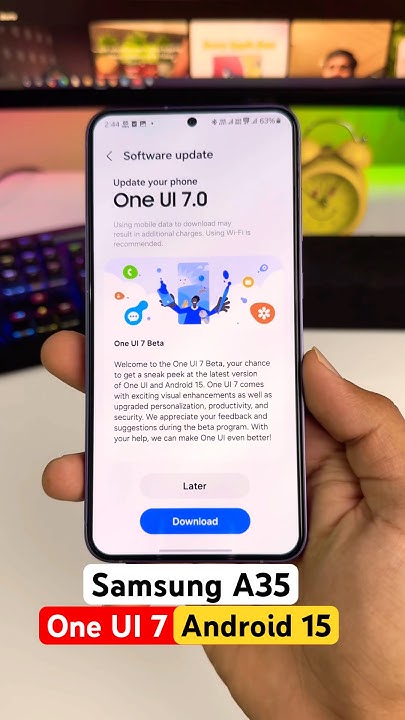 Samsung A35 One Ui 7.0 Official Update | Android 15🔥 - YouTube