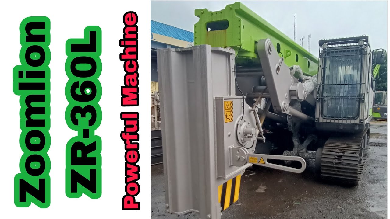 How To Piling | Rig | Zoomlion ZR-360L | Machine | Zoomlion ZR 360 ...