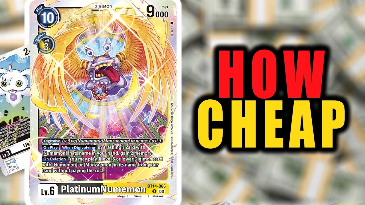 UPDATED PRICE GUIDE: How Cheap is the NUMEMON Deck? (Digimon BT16 ENG ...